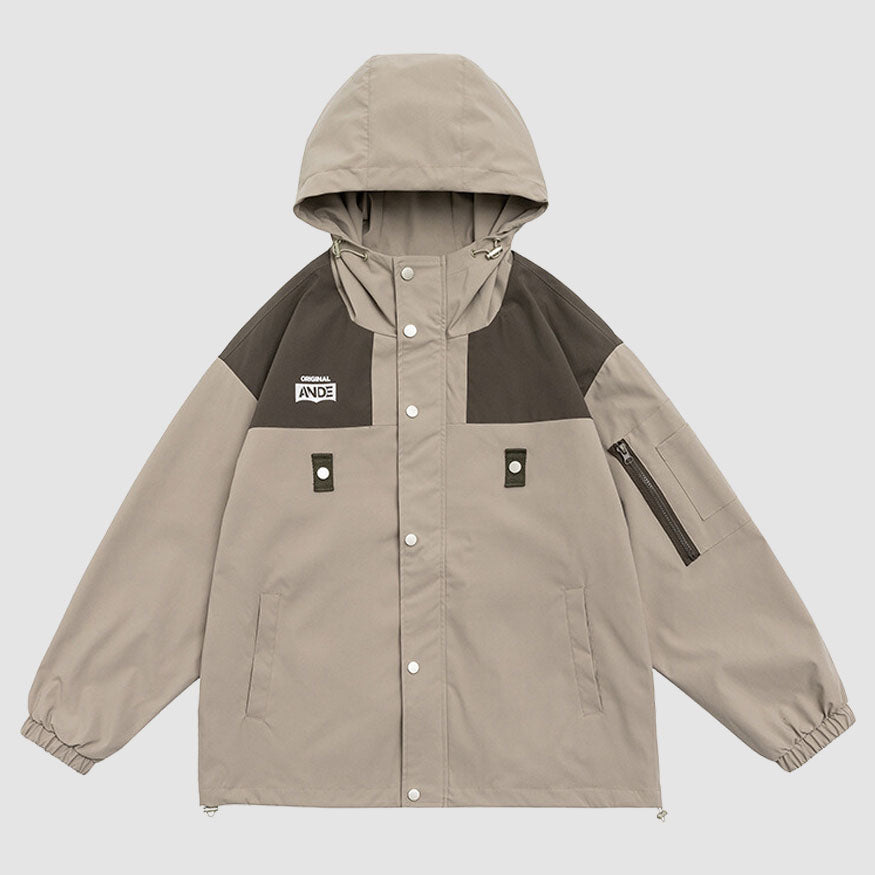 Vintage Contrast Patchwork Jacket – OLUOLIN