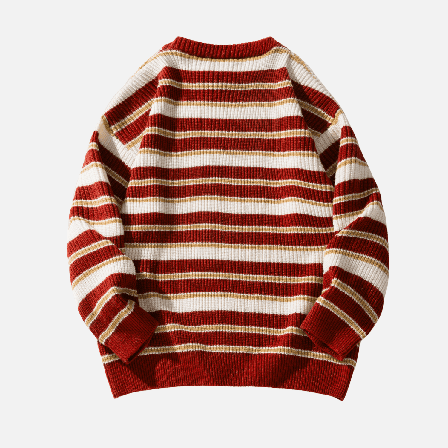 Striped Heavy Knit Sweater – OLUOLIN