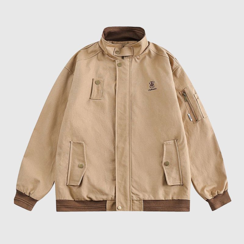 Japanese Vintage Embroidered Workwear Jacket – OLUOLIN