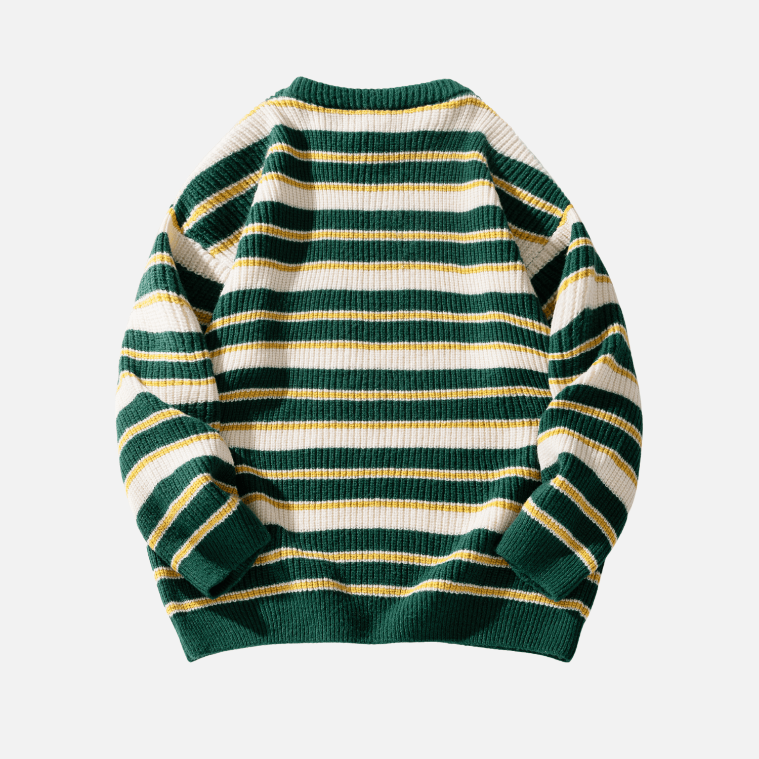 Striped Heavy Knit Sweater – OLUOLIN