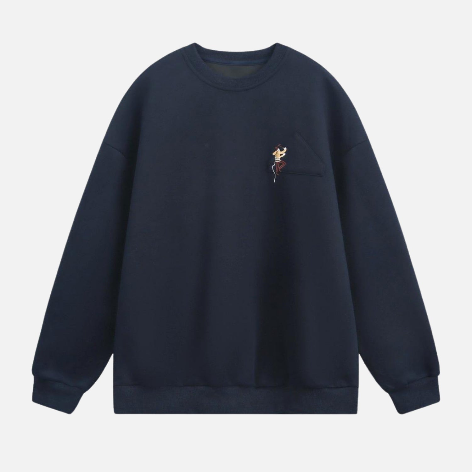 Climbing Embroidery Crewneck Sweatshirt – OLUOLIN