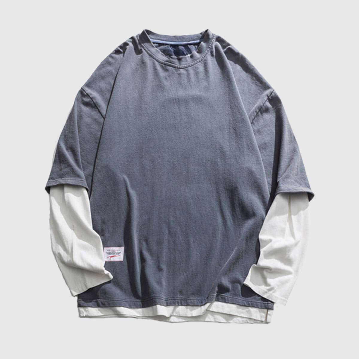Unisex's Layered Look Sweatshirt - Casual OOTD – OLUOLIN