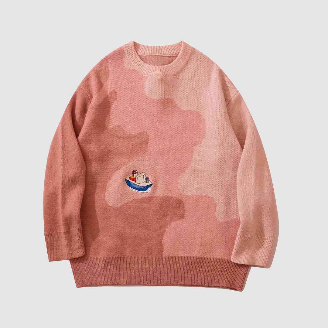 Cozy Crewneck Sweater | Trendy Patterns | Oluolin – OLUOLIN